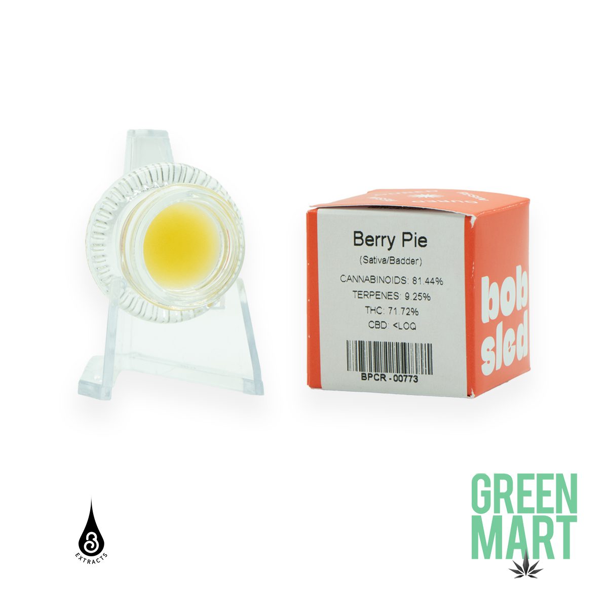 Bobsled Extracts - Berry Pie Badder | Green Mart Beaverton