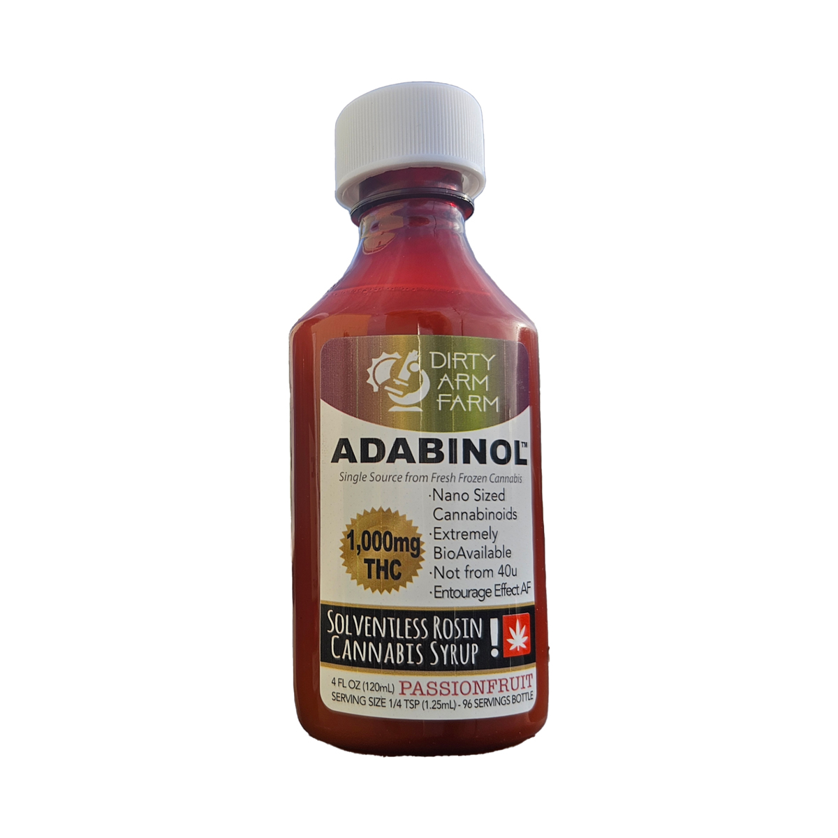Dirty Arm Farm Adabinol - Passionfruit 1000mg Syrup | Green Mart Beaverton