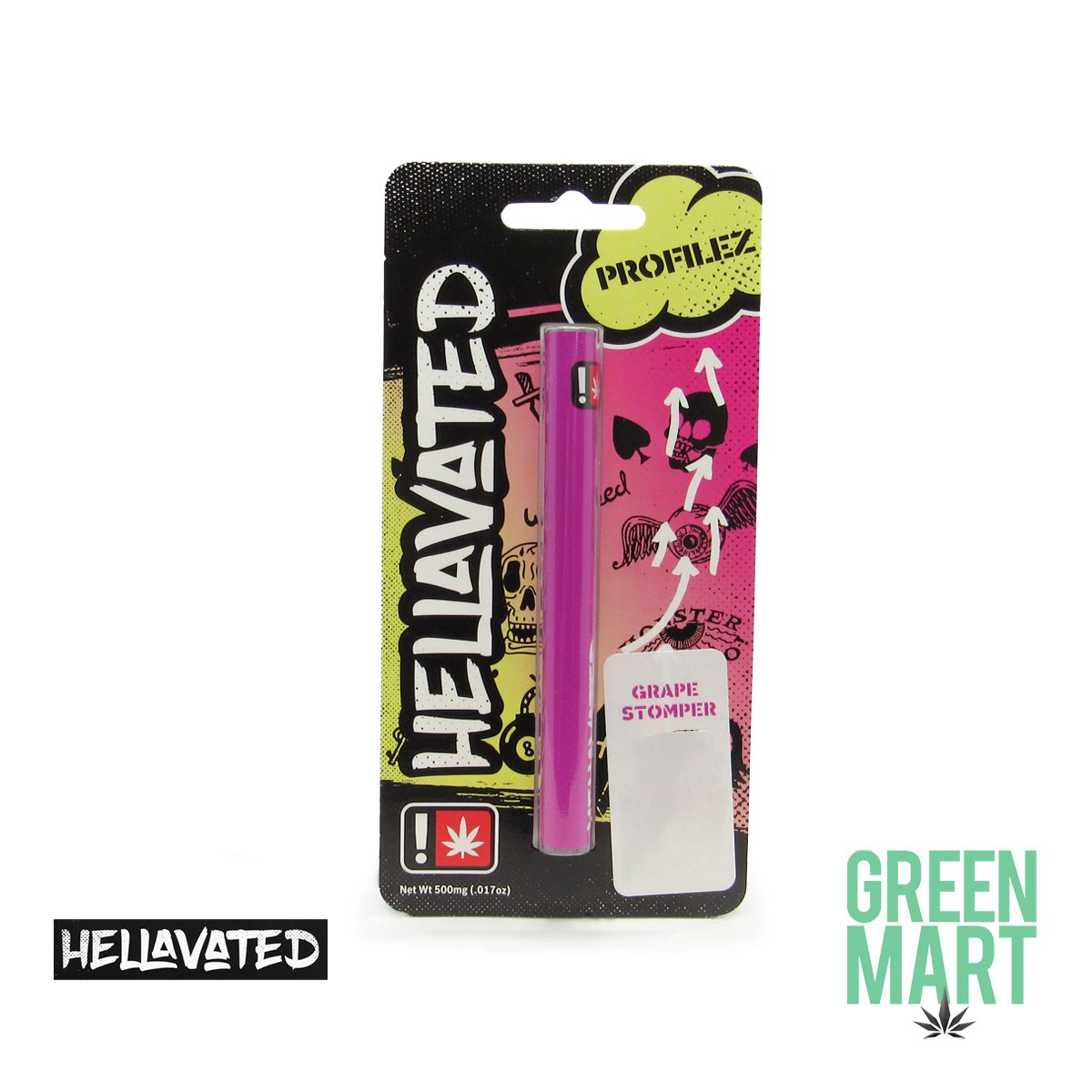 Hellavated DISPOSABLE Vape - Grape Stomper | Green Mart Beaverton